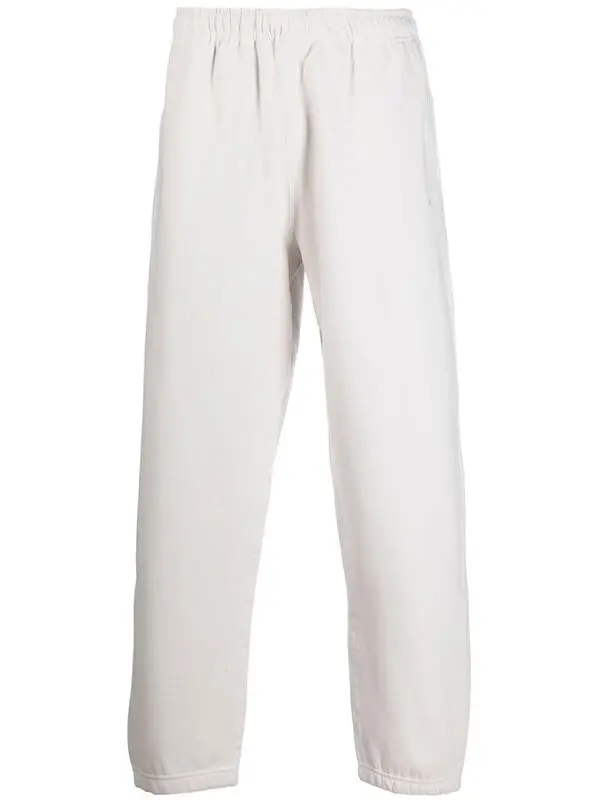 Nike Elasticated-waistband Cotton Track Pants - White