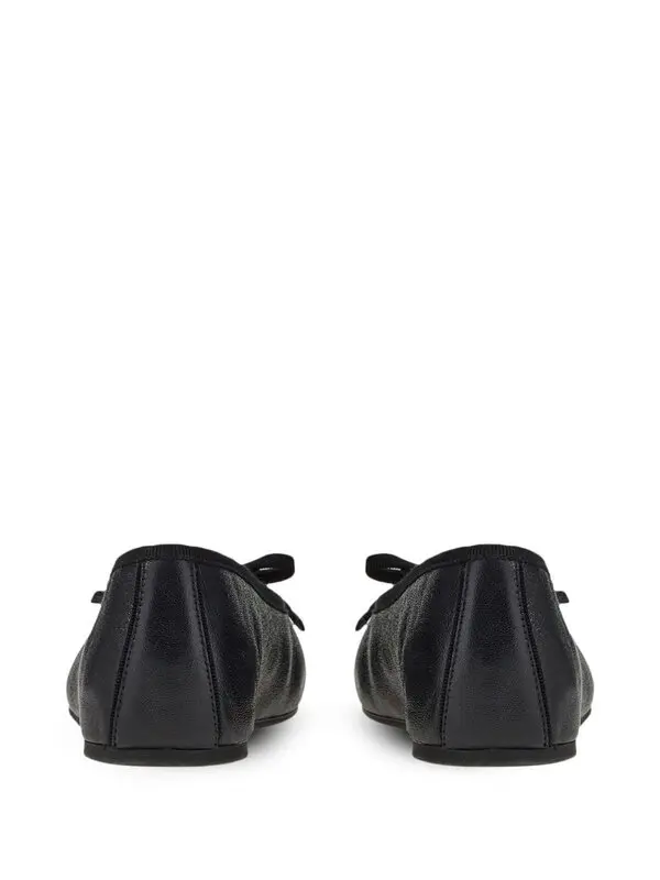 FERRAGAMO Flat Leather Ballerina Shoes