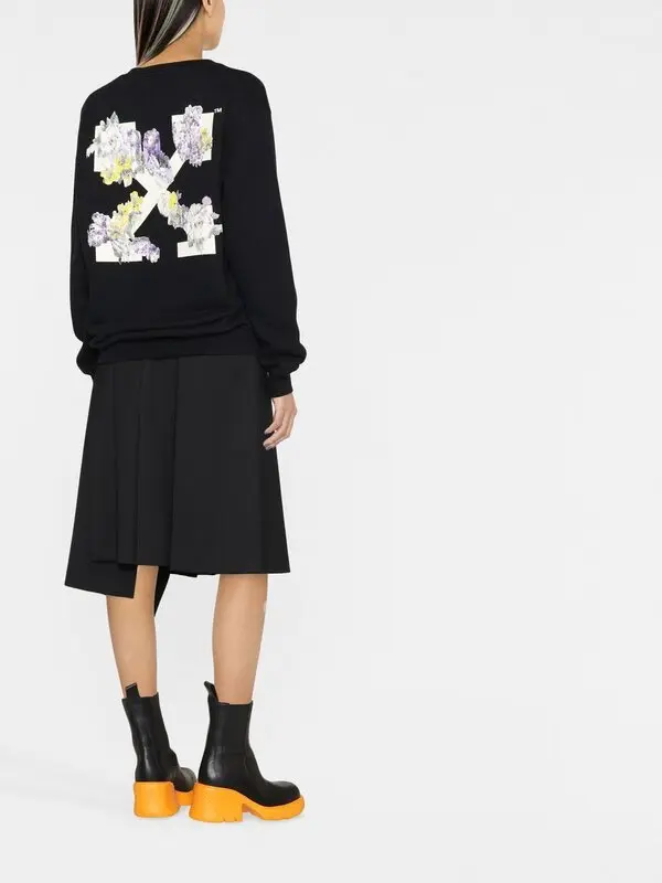 Off-White Floral Arrows-motif Sweatshirt