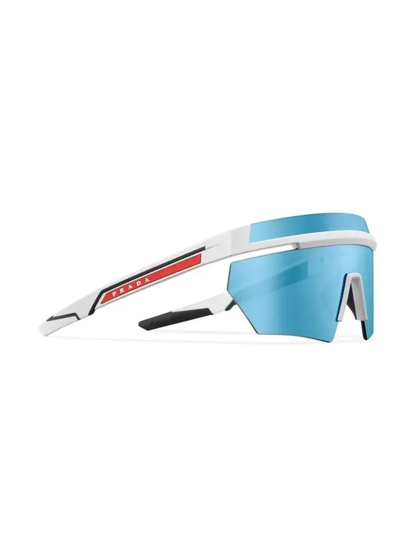 Prada Linea Rossa Impavid Oversized Sunglasses - White