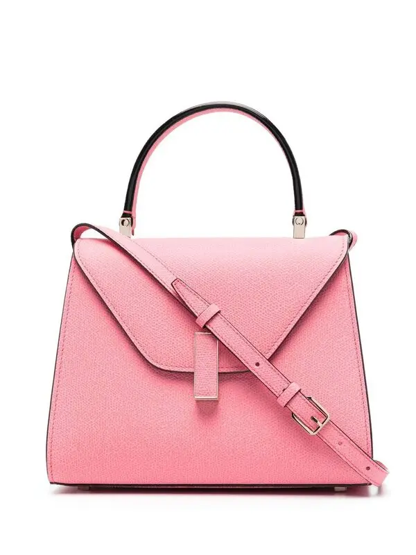 VALEXTRA Leather Tote Bag - Pink