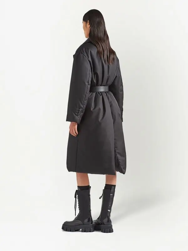Prada Re-nylon Belted Padded Coat