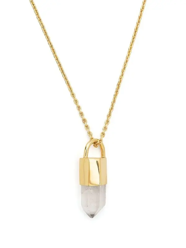 PARTS OF FOUR Talisman Quartz Pendant Necklace - Gold