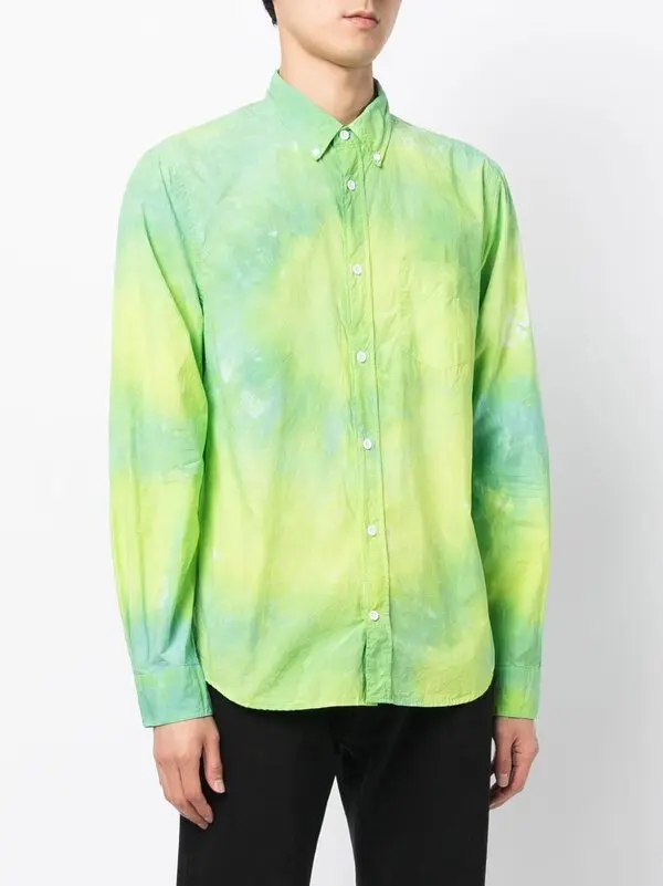 STAIN SHADE Long-sleeve Tie-dye Shirt