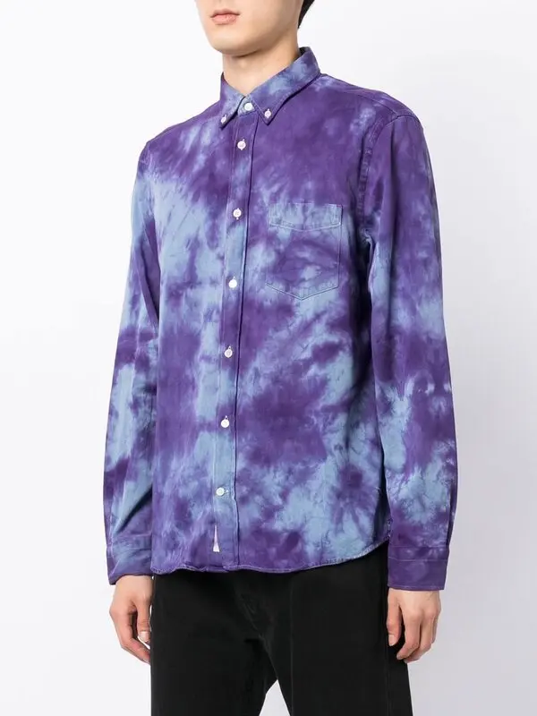 STAIN SHADE Long-sleeve Tie-dye Shirt