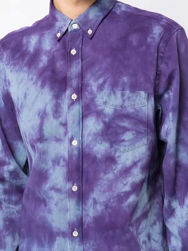STAIN SHADE Long-sleeve Tie-dye Shirt