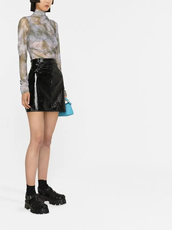 MSGM Button-up A-line Skirt
