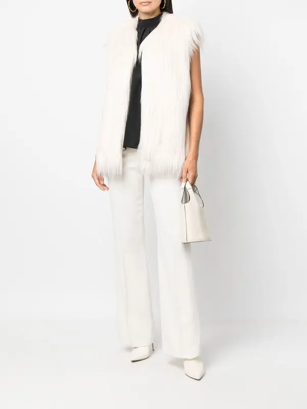 STYLAND Faux-fur Gilet - White