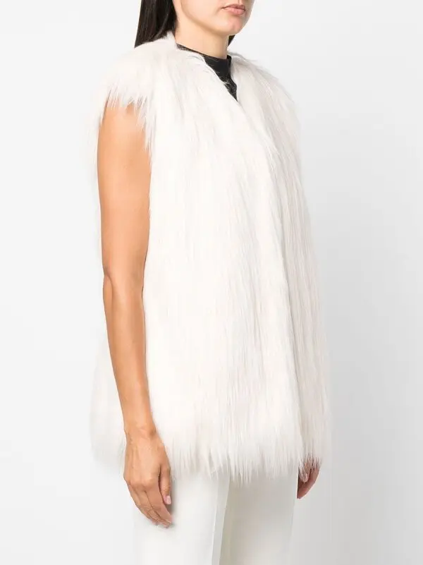 STYLAND Faux-fur Gilet - White