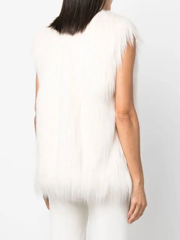 STYLAND Faux-fur Gilet - White