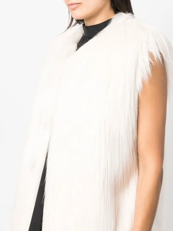 STYLAND Faux-fur Gilet - White