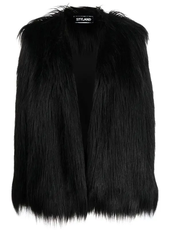 STYLAND Faux-fur Jacket - Black