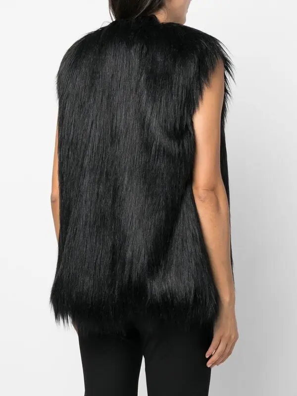 STYLAND Faux-fur Gilet - Black