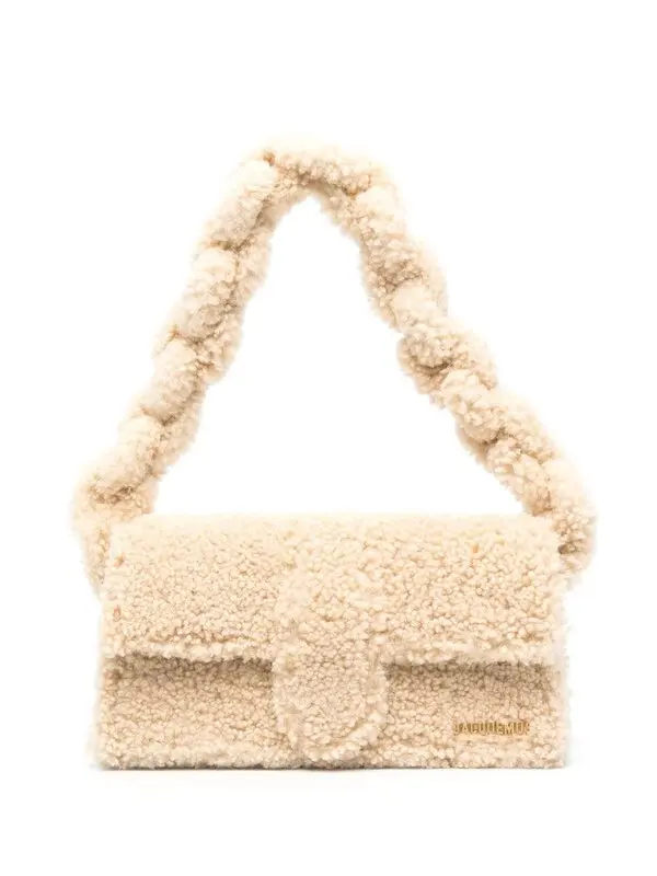 Jacquemus Le Bambidou Shearling Bag - Neutrals