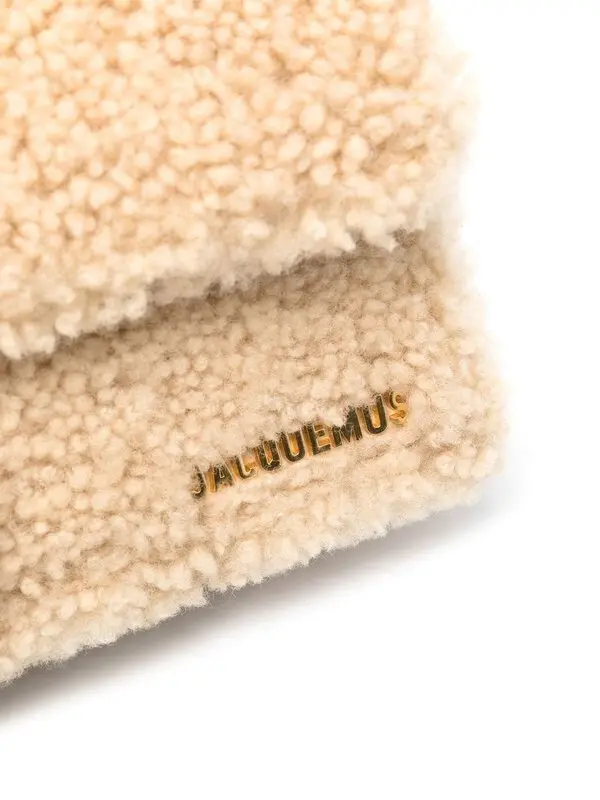 Jacquemus Le Bambidou Shearling Bag - Neutrals