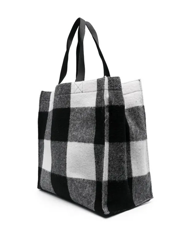 Woolrich Logo-print Check Tote Bag - Black