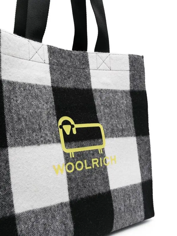 Woolrich Logo-print Check Tote Bag - Black