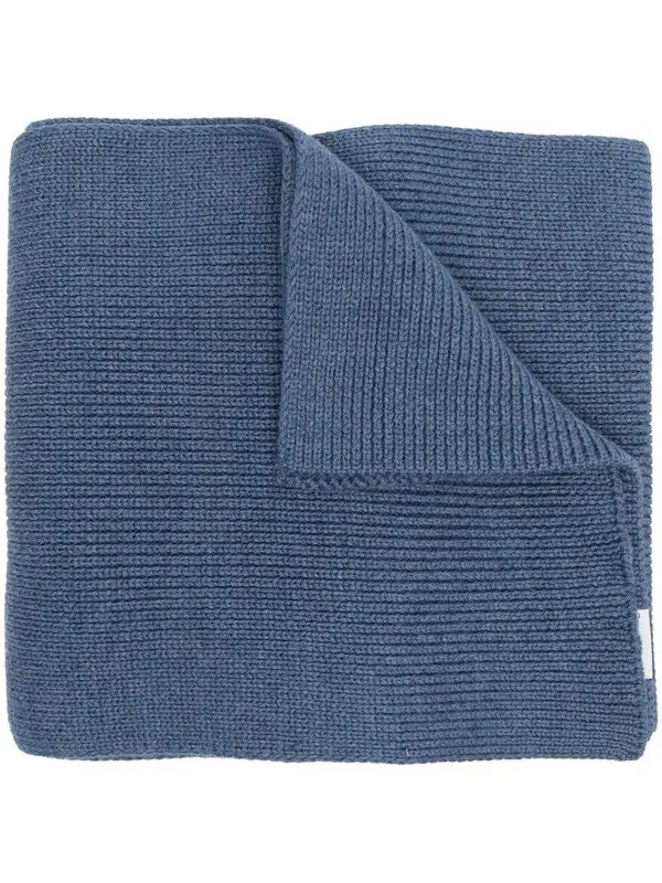Woolrich Ribbed Knitted Scarf