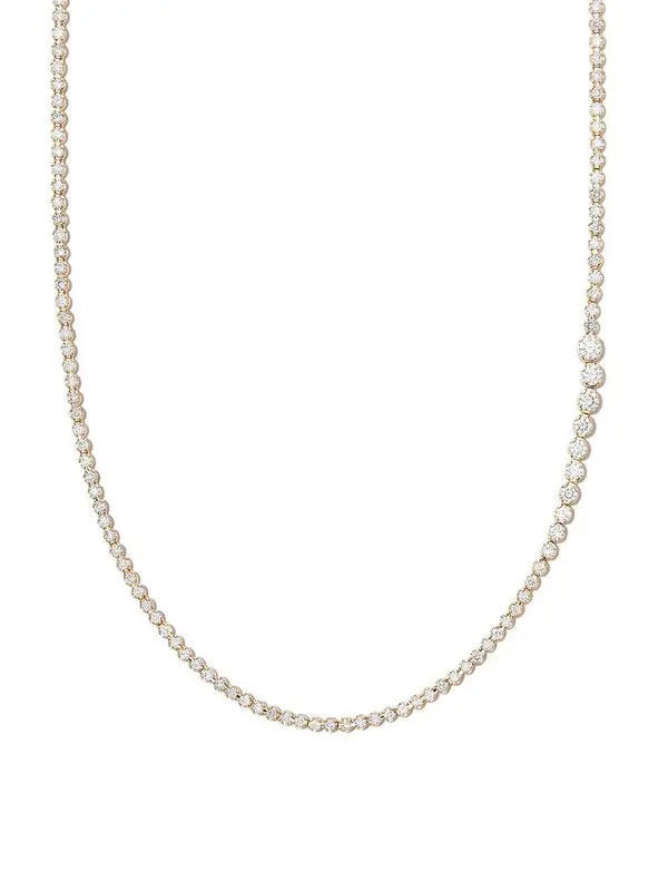 Sophie Bille Brahe 18kt Yellow Diamond Tennis Necklace - Gold