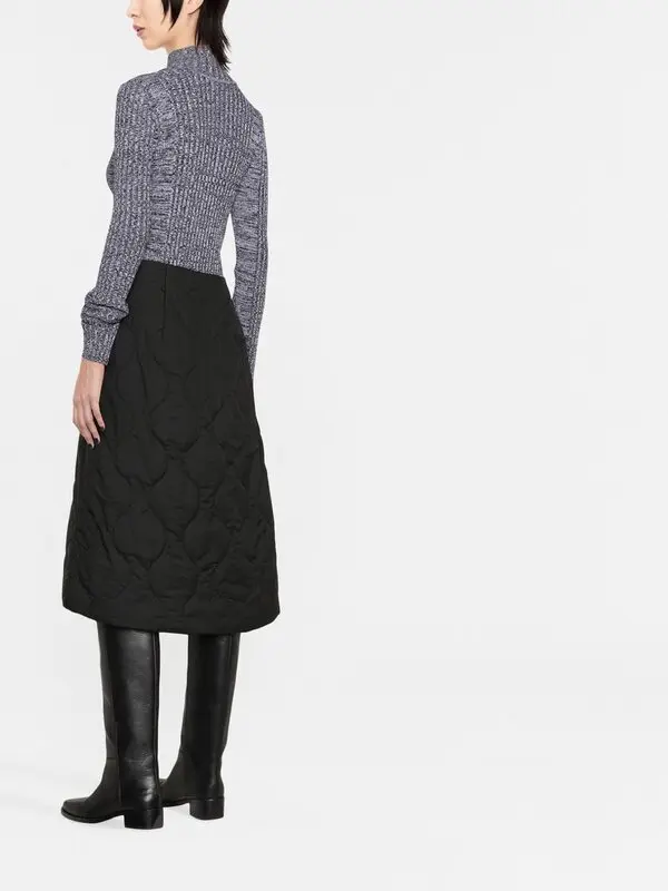 Woolrich Quilted-finish Wrap Skirt