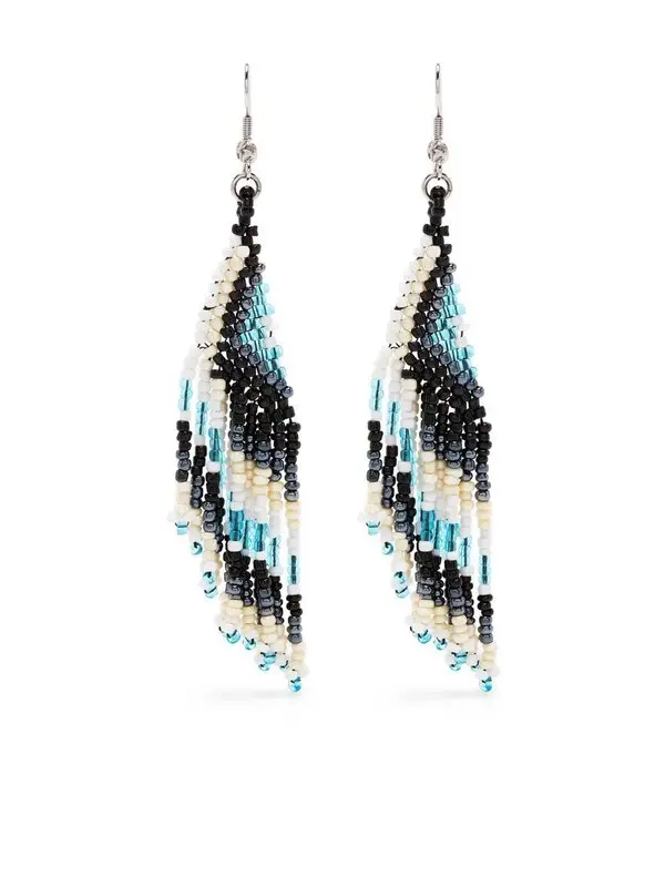Dsquared2 Beaded Drop Earrings - Black