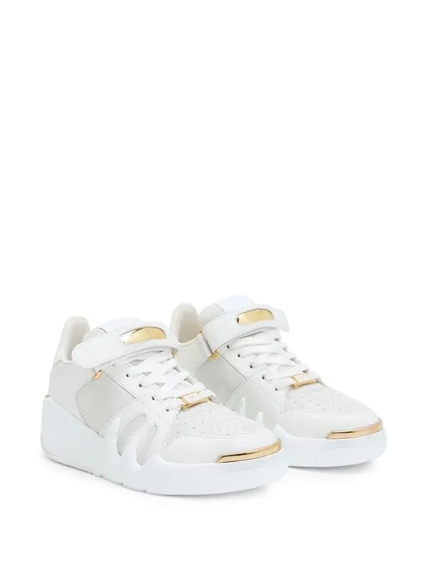 GIUSEPPE ZANOTTI Talon Touch-strap High-top Sneakers - White