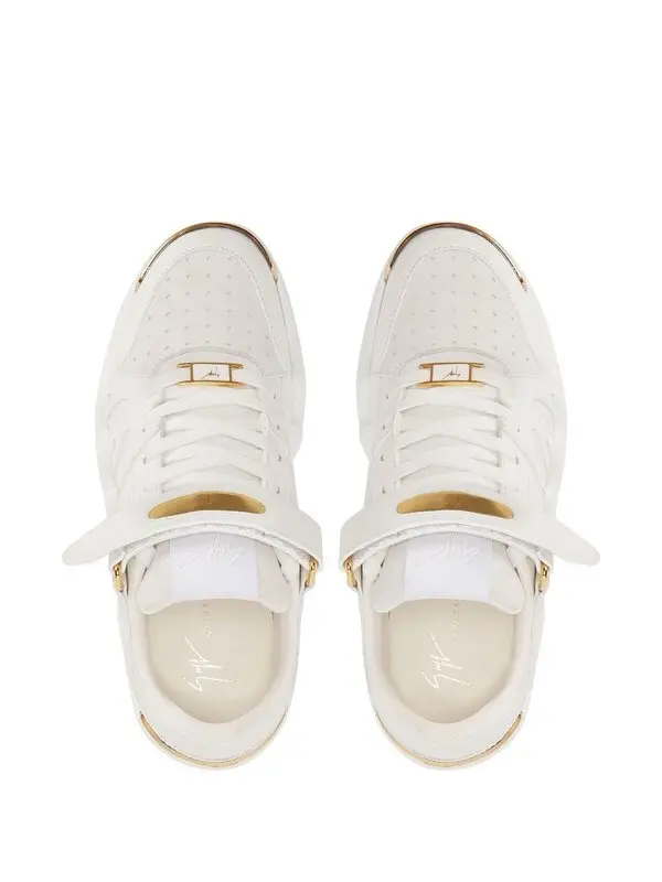 GIUSEPPE ZANOTTI Talon Touch-strap High-top Sneakers - White