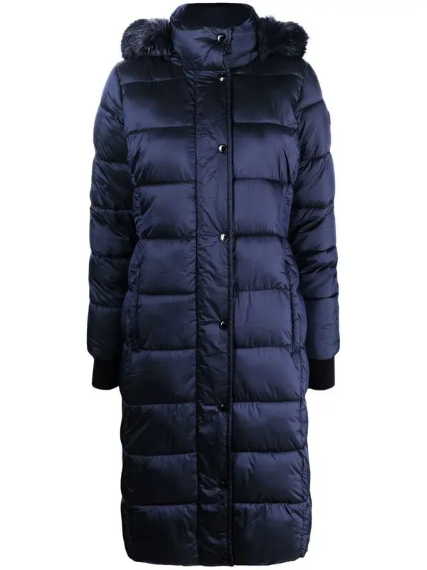 Michael Kors Iridescent Belted Padded Coat