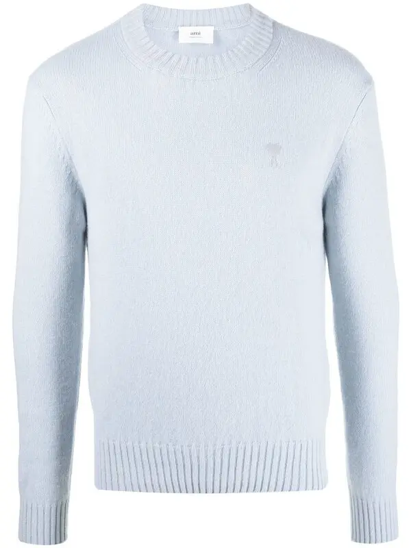 AMI Paris De Coeur Cashmere Jumper - Blue