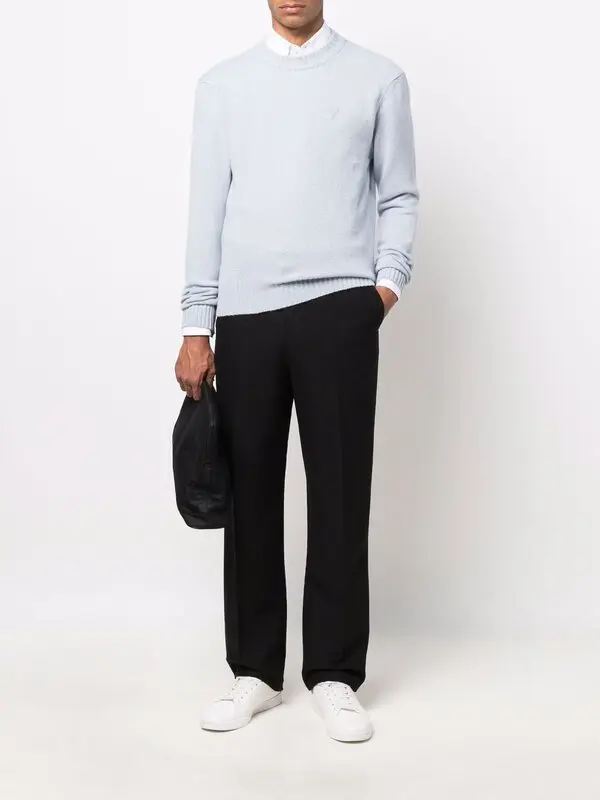 AMI Paris De Coeur Cashmere Jumper - Blue