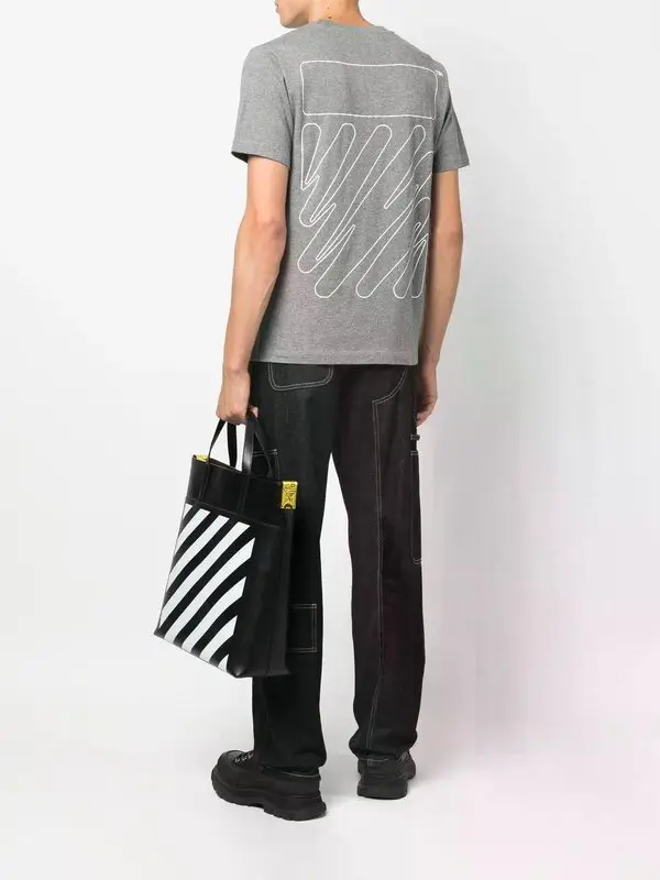 Off-White Diag-print Short-sleeve T-shirt