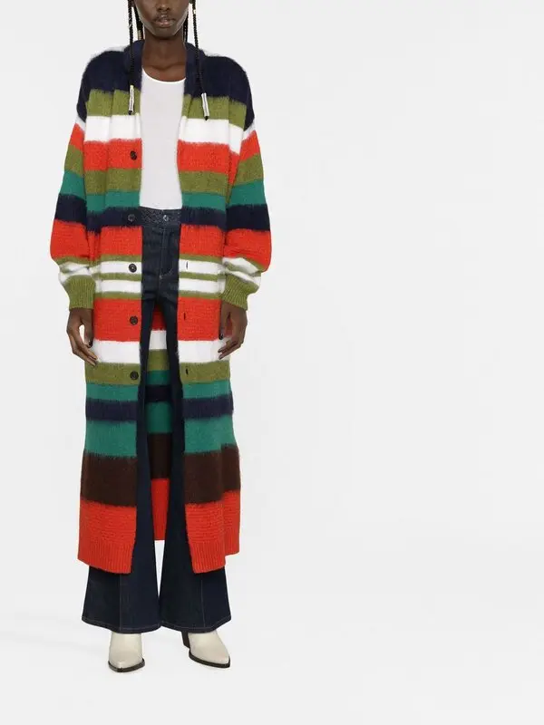 Dsquared2 Striped Knitted Maxi Dress