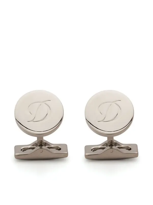 S.t. Dupont Logo-engraved Cufflinks - Silver