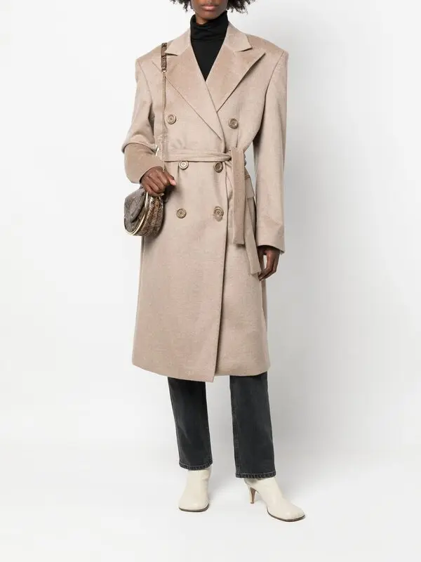 ALMAZ Double-breasted Belted Coat
