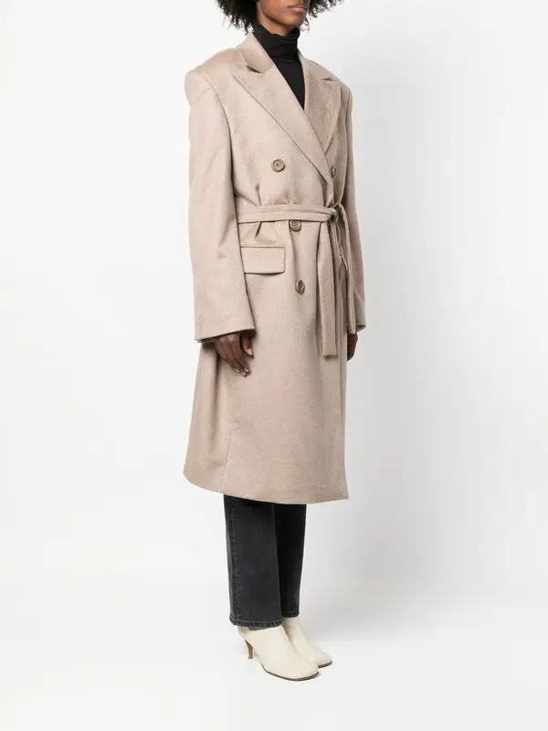 ALMAZ Double-breasted Belted Coat