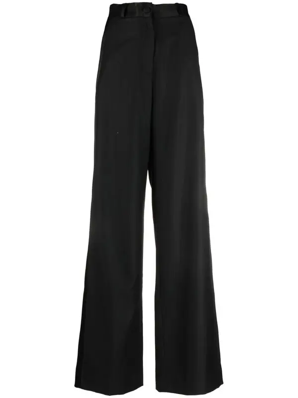 ALMAZ Wide-leg Wool Trousers