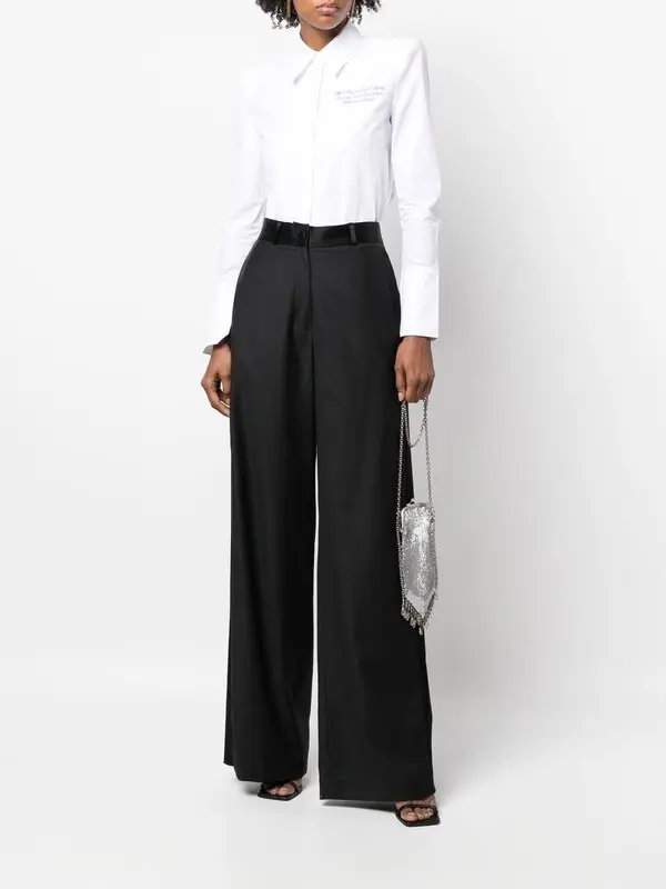 ALMAZ Wide-leg Wool Trousers