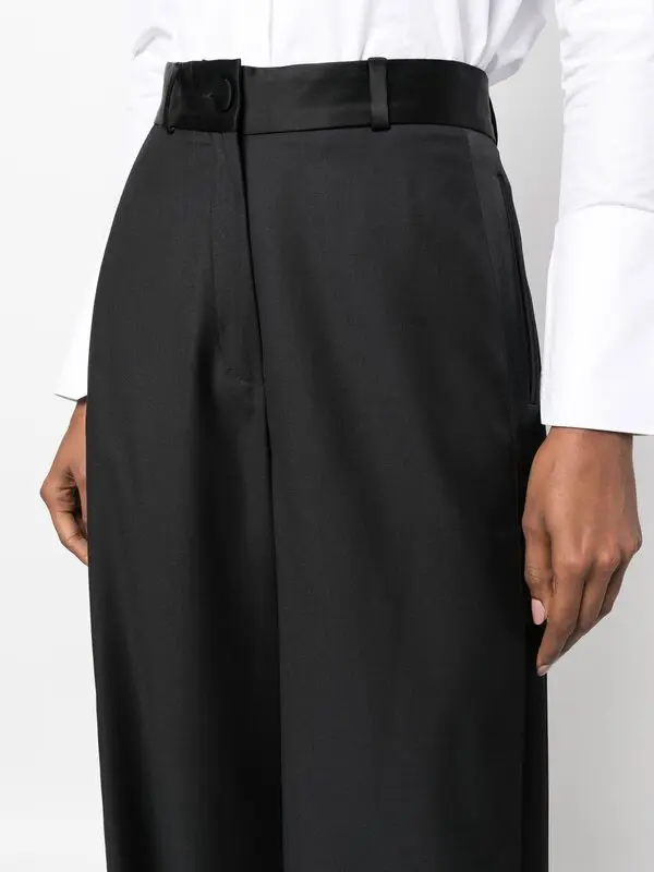 ALMAZ Wide-leg Wool Trousers