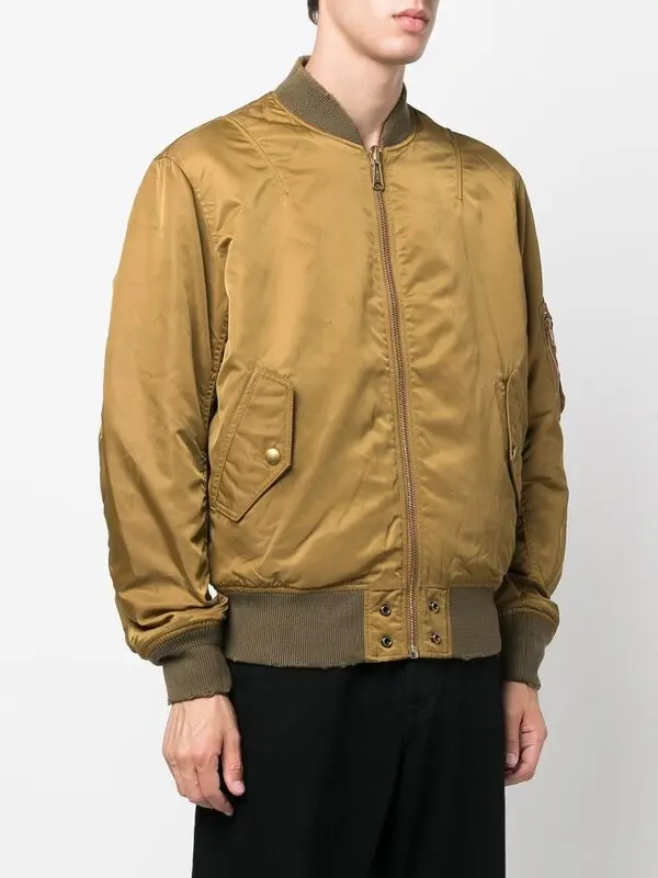 DIESEL® Logo-patch Zip-front Jacket
