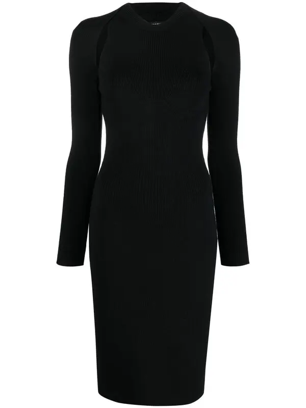 TOM FORD Cut-out Ribbed Midi Dress