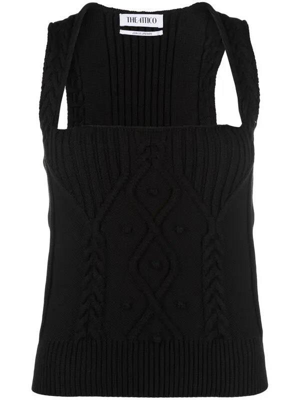 Attico Sofia Knitted Top