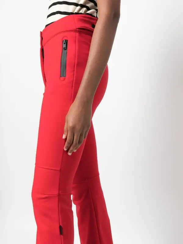 YVES SALOMON High-rise Trousers - Red