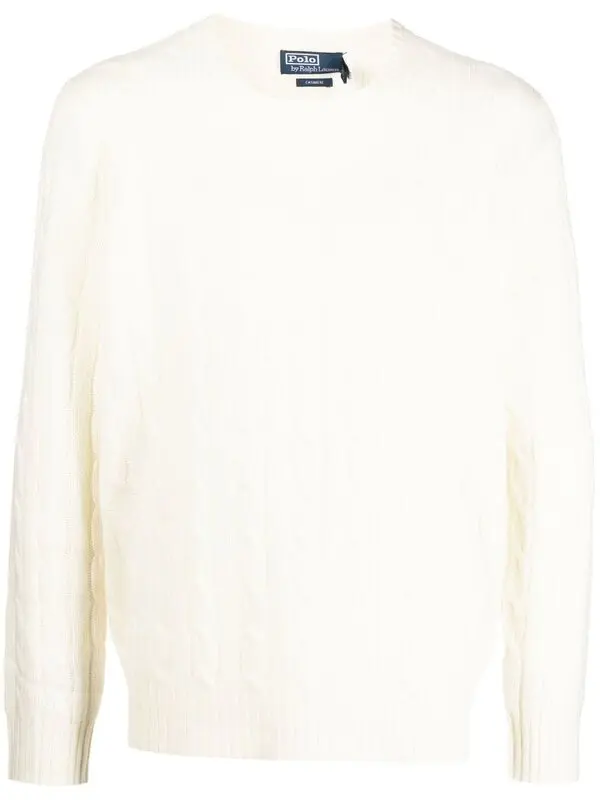 Polo Ralph Lauren Cashmere Cable-knit Jumper - Neutrals