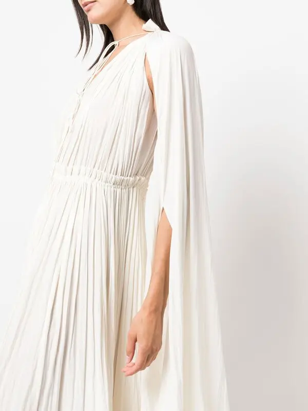 LANVIN Cape-design Midi Dress