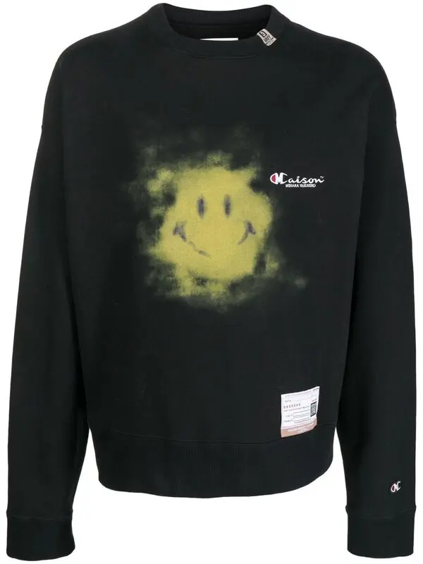 Mihara Yasuhiro Smiley Face Long-sleeve Sweater