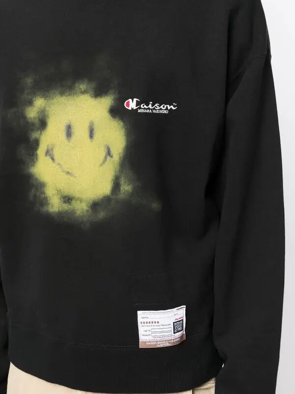 Mihara Yasuhiro Smiley Face Long-sleeve Sweater