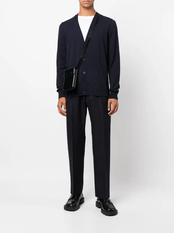 MAISON MARGIELA V-neck Cashmere Cardigan - Blue