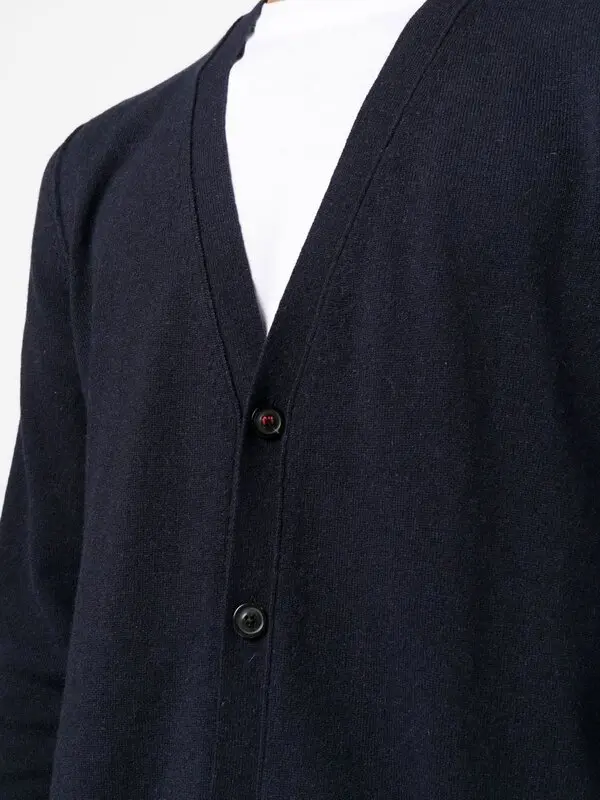 MAISON MARGIELA V-neck Cashmere Cardigan - Blue