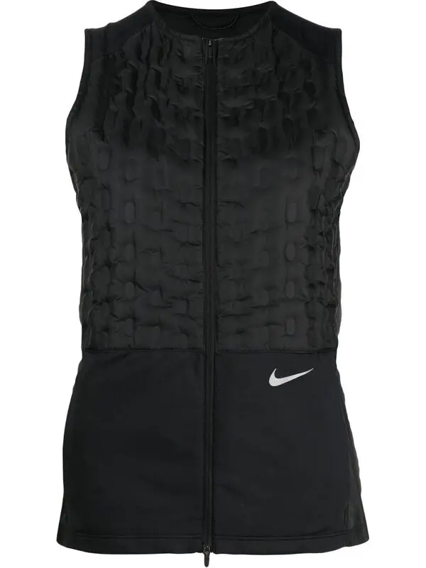Nike Sleeveless Logo-print Padded Jacket
