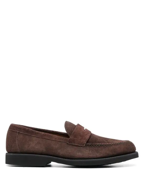 SEBAGO Suede Penny Loafers - Brown
